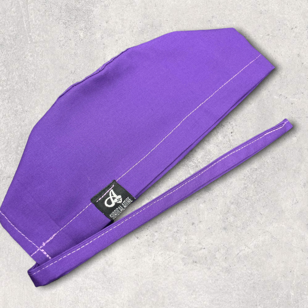 Morado liso con cordones - Surgical Attire